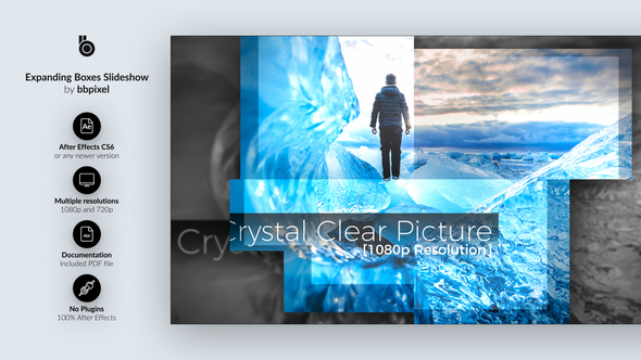 Expanding Boxes Slideshow After Effects Project Files Videohive